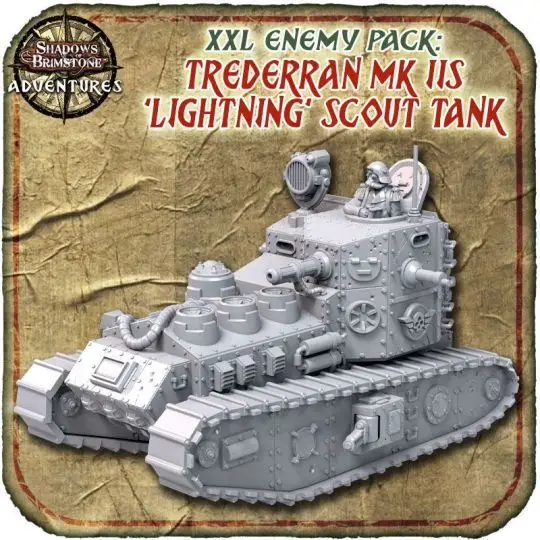 Shadows of Brimstone Trederran MK IIs 'Lightning' Scout Tank XXL Enemy ...